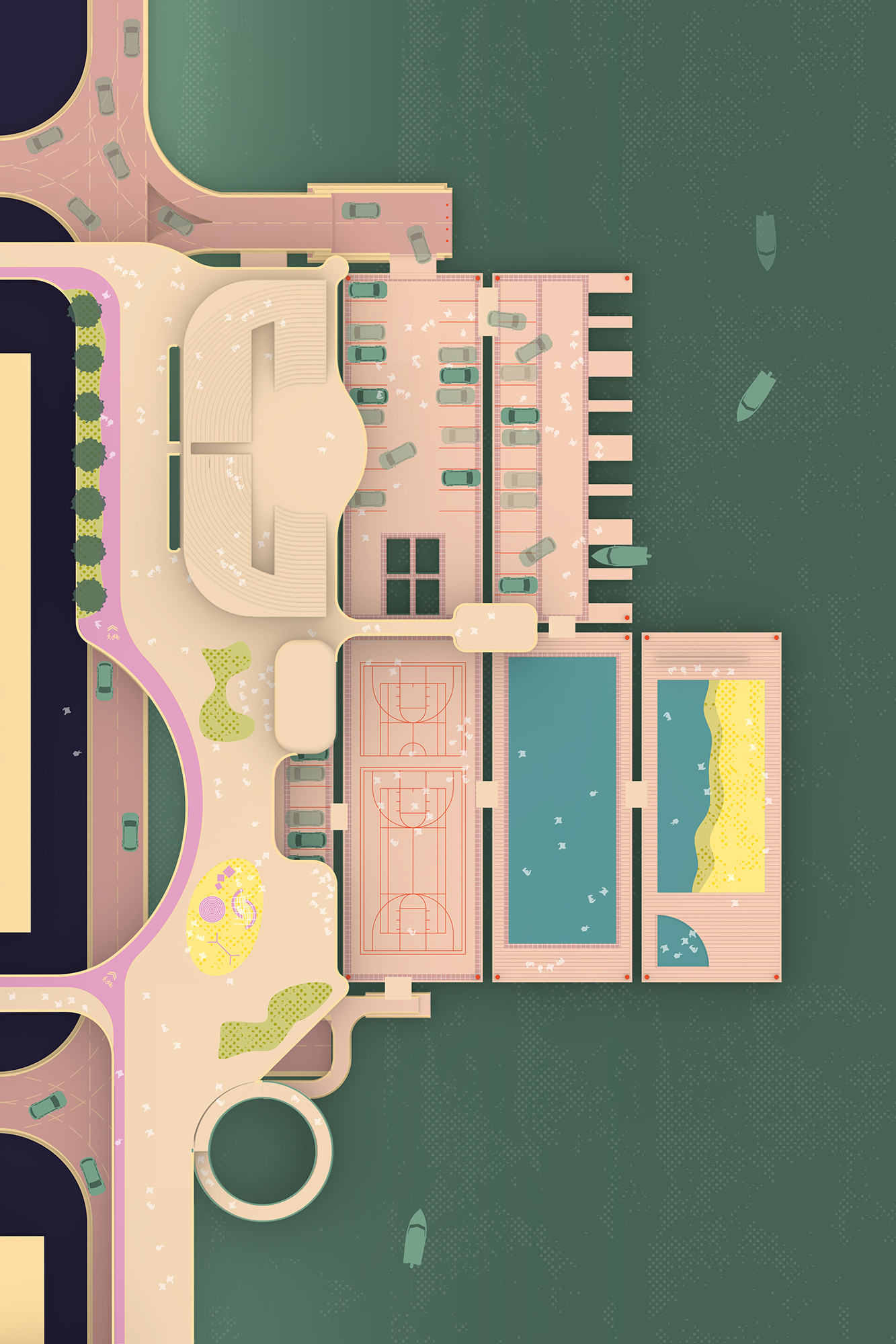 Plan Drawing - Columbia GSAPP