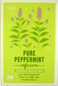 Pure Peppermint Infusion Tea by Marks & Spencer Tea — Steepster