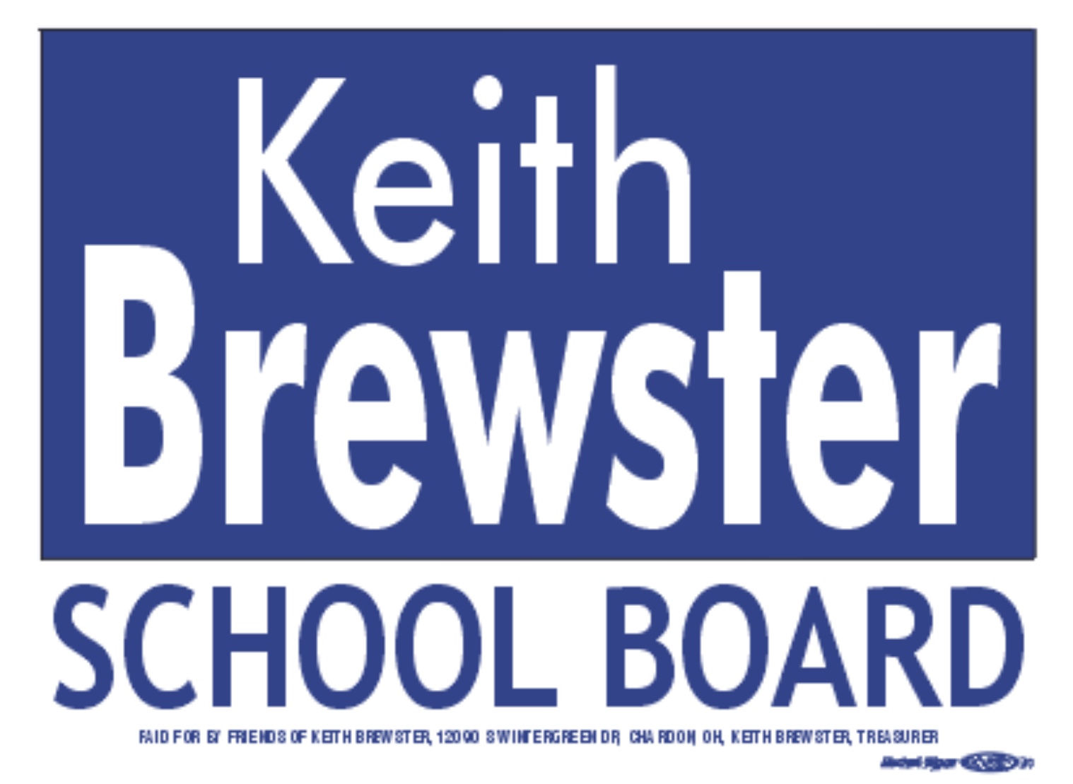 Keith Brewster for Chardon School Board | Friends of Keith Brewster (Powered by Donorbox)