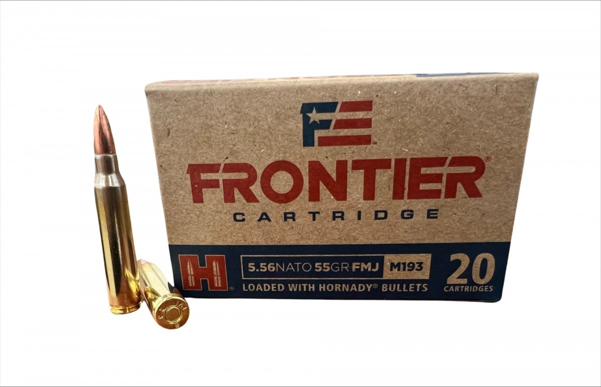 5.56x45mm NATO Hornady Frontier , 55 Grain, Full Metal Jacket - 20 ...