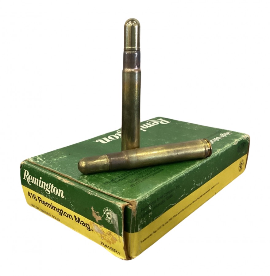 416 Remington Magnum - Remington 400 Grain Barnes Solid - 20 Round Box ...