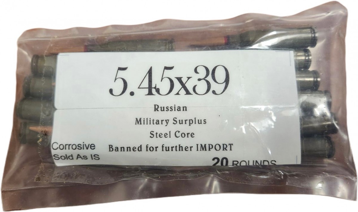 5.45 x 39 - Russian Military Surplus Steel Core - Corrosive Primers ...