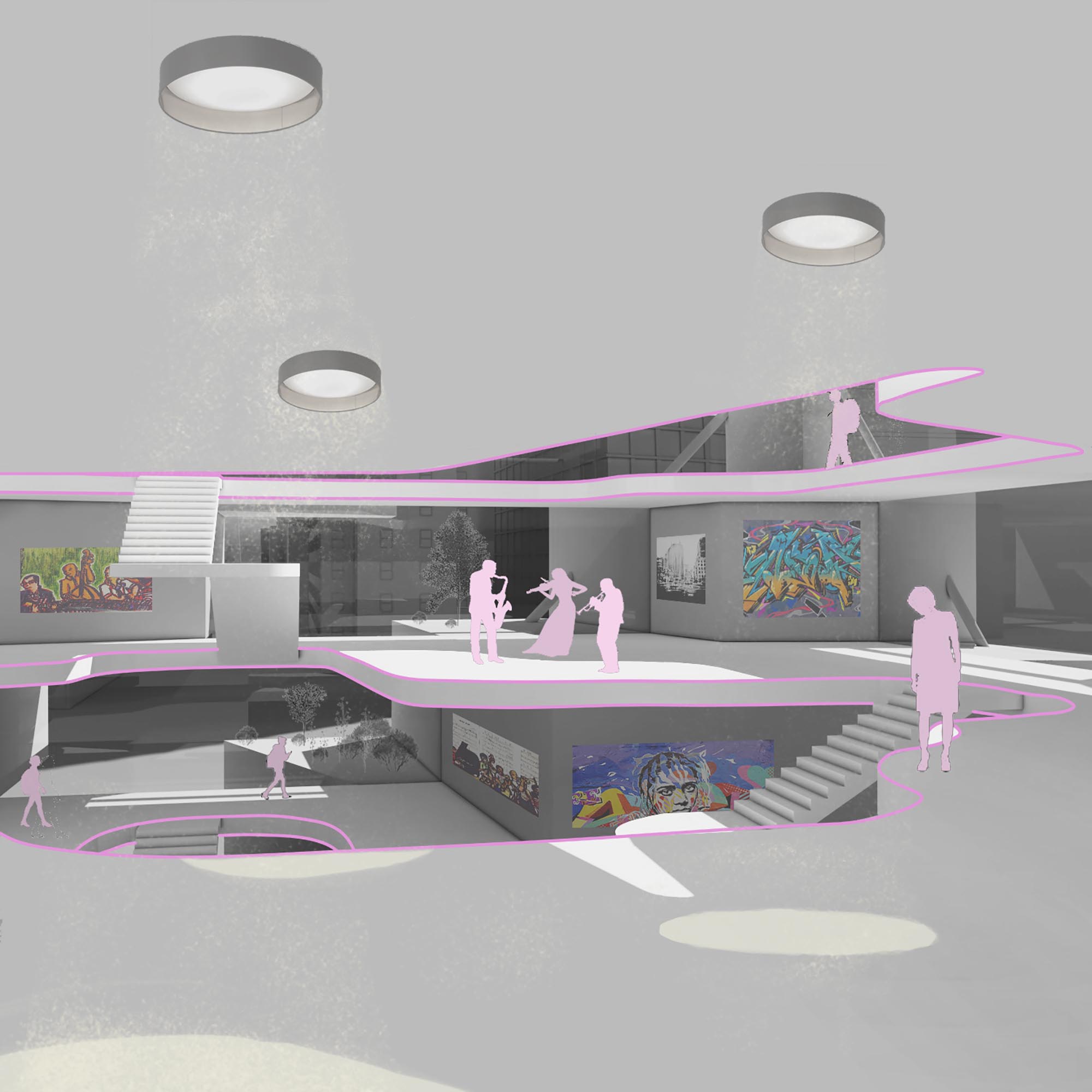 Collage Drawing - Columbia GSAPP