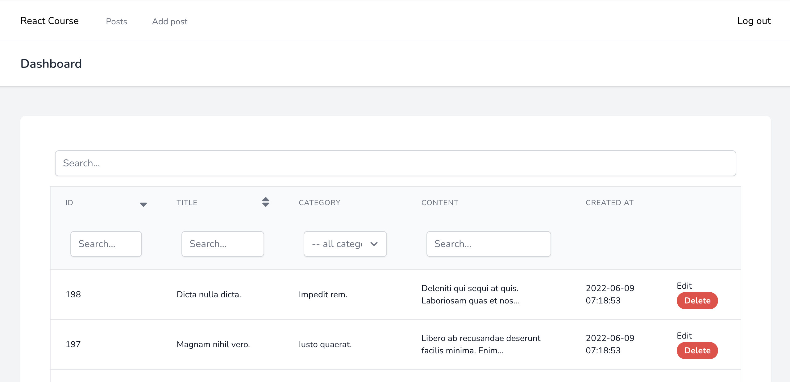 Reactjs Laravel Spa Crud With Auth Laravel Daily