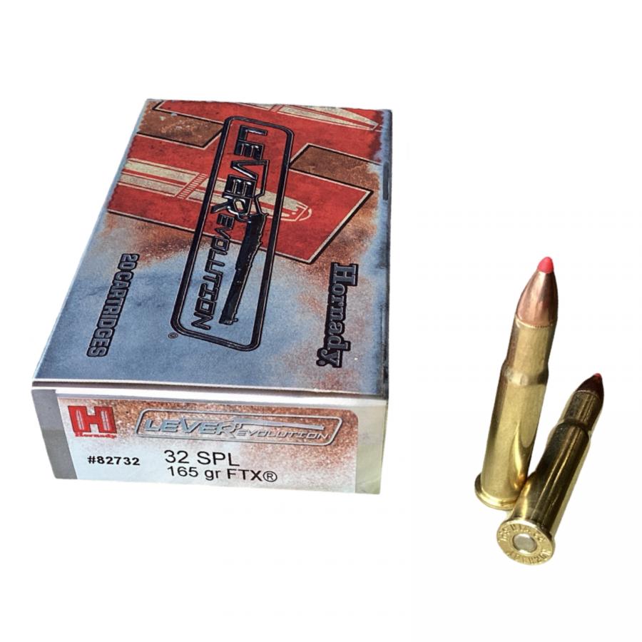 32 Win SPL Hornady LeveRevolution 165 GR FTX - 82732 - 20 Round box ...