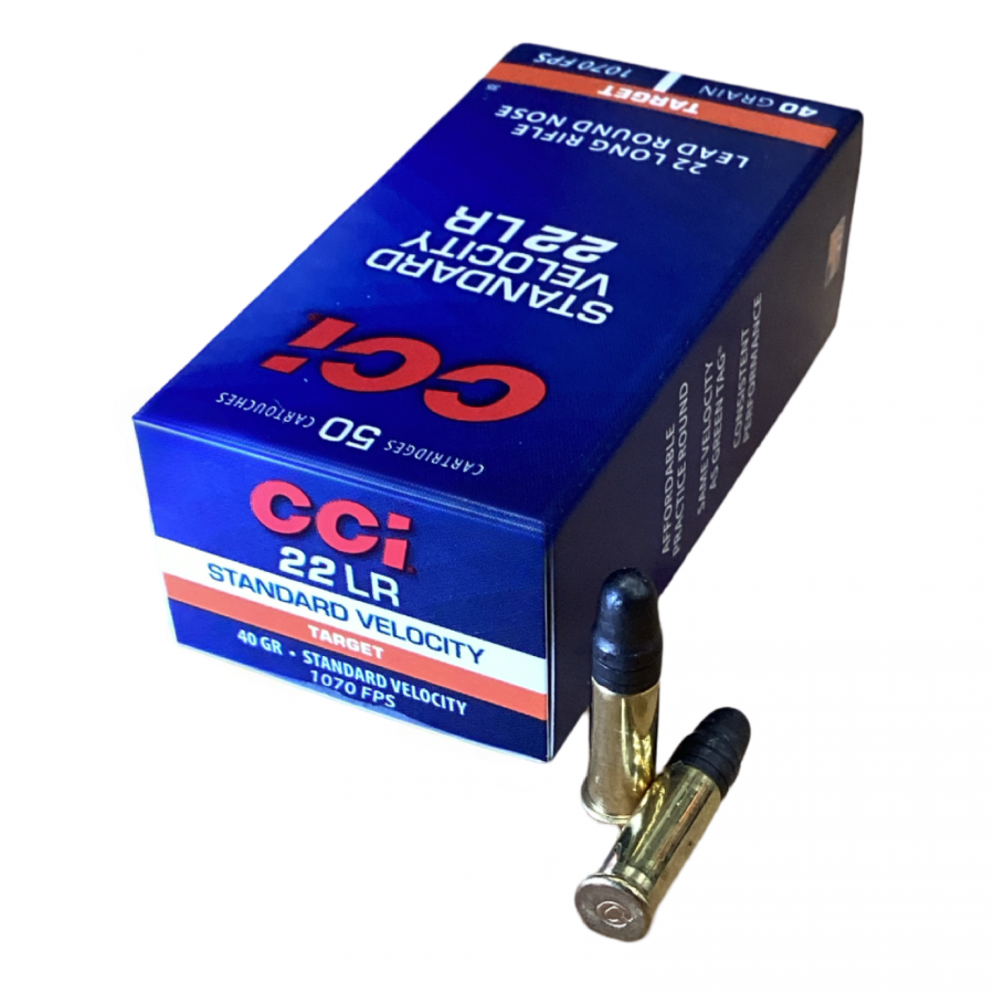 22lr - CCI Standard Velocity 40 grain Lead Round Nose - 50 Round Box ...