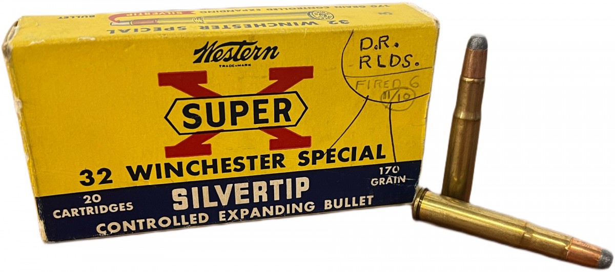 32 Win Special Western Super X Silver Tip controlled expanding bullet ...